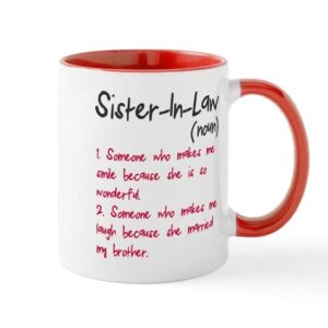 cafepress sister in law mug ceramic coffee mug, tea cup 11 oz