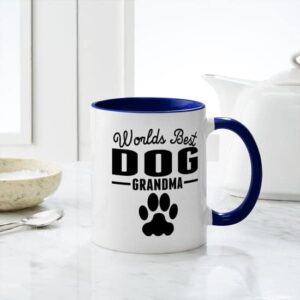 CafePress Worlds Best Dog Grandma Mugs Ceramic Coffee Mug, Tea Cup 11 oz