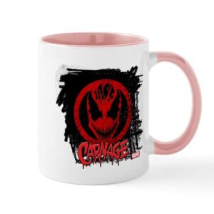 cafepress carnage chalk mug ceramic coffee mug, tea cup 11 oz