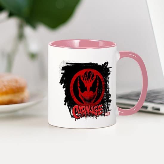 CafePress Carnage Chalk Mug Ceramic Coffee Mug, Tea Cup 11 oz