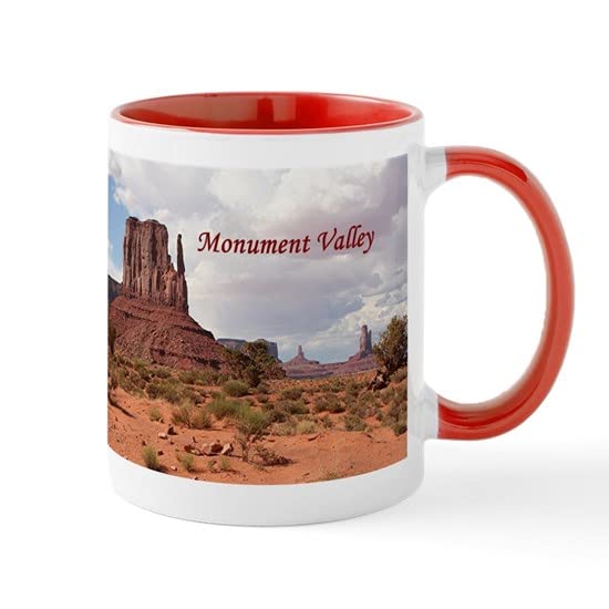 CafePress Monument Valley, Utah, USA 2 (Caption) Mugs Ceramic Coffee Mug, Tea Cup 11 oz