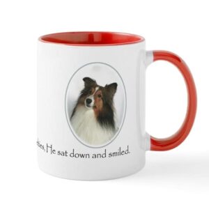 cafepress creation of shelties #1 mug ceramic coffee mug, tea cup 11 oz