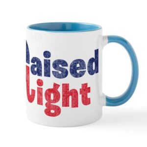 cafepress raised right 2 mug ceramic coffee mug, tea cup 11 oz