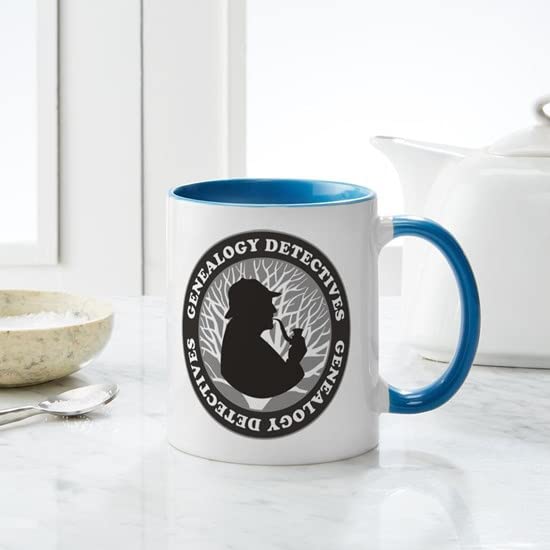 CafePress Genealogy Detectives Mug Ceramic Coffee Mug, Tea Cup 11 oz