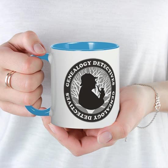 CafePress Genealogy Detectives Mug Ceramic Coffee Mug, Tea Cup 11 oz