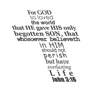 CafePress John 3:16 KJV Dark Gray Print Mug Ceramic Coffee Mug, Tea Cup 11 oz