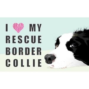 CafePress Border Collie Rescue Love Mug Ceramic Coffee Mug, Tea Cup 11 oz