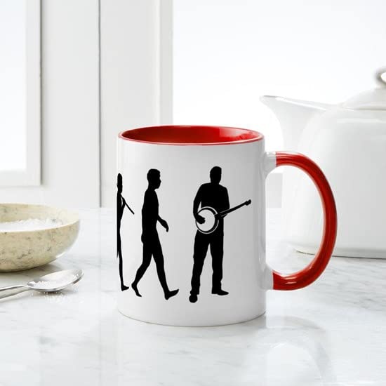 CafePress Banjo Player2 Mug Ceramic Coffee Mug, Tea Cup 11 oz