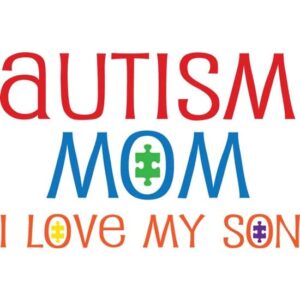 CafePress Autism Mom Loves Son Mug Ceramic Coffee Mug, Tea Cup 11 oz