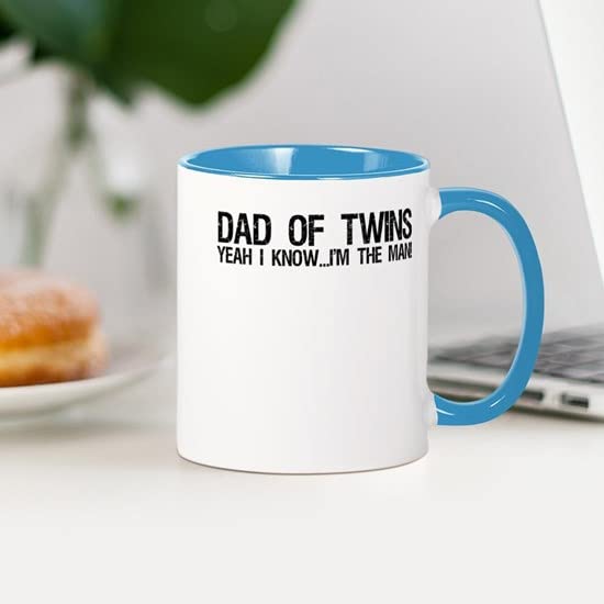 CafePress Dad Of Twins Mug Ceramic Coffee Mug, Tea Cup 11 oz