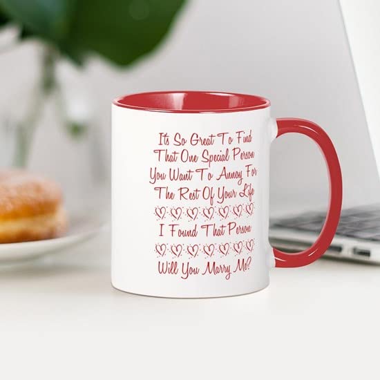 CafePress Will You Marry Me? Mug Ceramic Coffee Mug, Tea Cup 11 oz