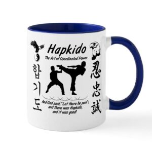 cafepress hapkido shirt trim white mugs ceramic coffee mug, tea cup 11 oz