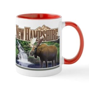 cafepress new hampshire moose mug ceramic coffee mug, tea cup 11 oz