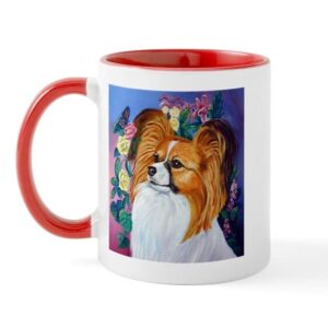 cafepress papillon dog lovely mug ceramic coffee mug, tea cup 11 oz