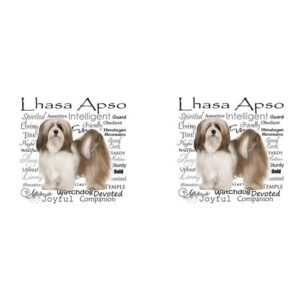 CafePress Lhasa Apso Traits Mugs Ceramic Coffee Mug, Tea Cup 11 oz