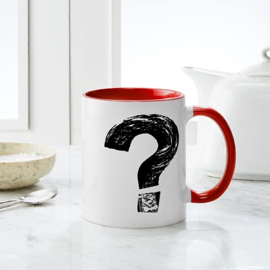 CafePress Artistic Question Mark Mugs Ceramic Coffee Mug, Tea Cup 11 oz