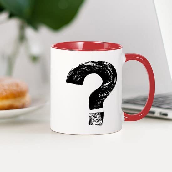 CafePress Artistic Question Mark Mugs Ceramic Coffee Mug, Tea Cup 11 oz