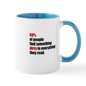 cafepress 69 dirty mugs ceramic coffee mug, tea cup 11 oz