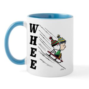 cafepress the peanuts gang: winter fun mug ceramic coffee mug, tea cup 11 oz