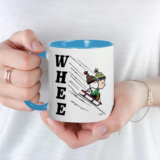 CafePress The Peanuts Gang: Winter Fun Mug Ceramic Coffee Mug, Tea Cup 11 oz