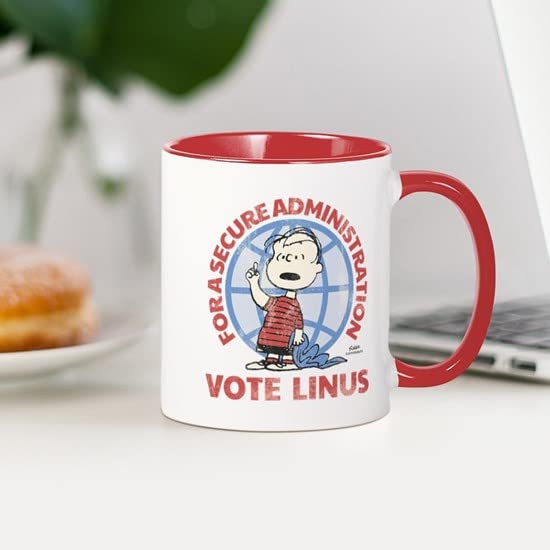 CafePress Vote Linus Mug Ceramic Coffee Mug, Tea Cup 11 oz