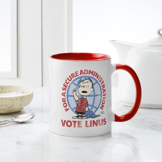 CafePress Vote Linus Mug Ceramic Coffee Mug, Tea Cup 11 oz