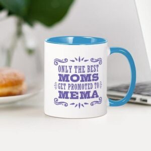 CafePress The Best Moms Get Promoted To Mema Mug Ceramic Coffee Mug, Tea Cup 11 oz