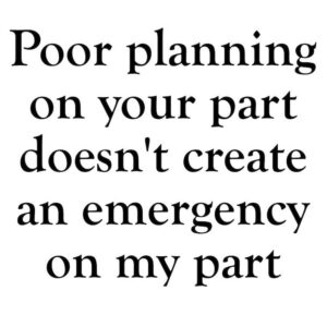 CafePress Poor Planning On Your Part Mug Ceramic Coffee Mug, Tea Cup 11 oz