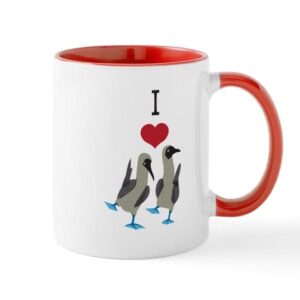 cafepress blue footed boobies 3 day tea mug ceramic coffee mug, tea cup 11 oz