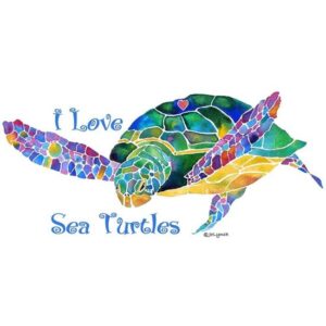 CafePress I Love Sea Turtles 2 Mug Ceramic Coffee Mug, Tea Cup 11 oz