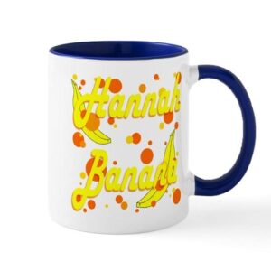 cafepress hannah banana mug ceramic coffee mug, tea cup 11 oz