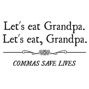 CafePress Let's Eat Grandpa Commas Save Lives Mugs Ceramic Coffee Mug, Tea Cup 11 oz