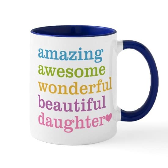 CafePress Amazing Daughter Mug Ceramic Coffee Mug, Tea Cup 11 oz