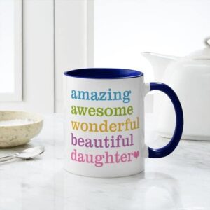 CafePress Amazing Daughter Mug Ceramic Coffee Mug, Tea Cup 11 oz