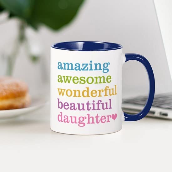 CafePress Amazing Daughter Mug Ceramic Coffee Mug, Tea Cup 11 oz