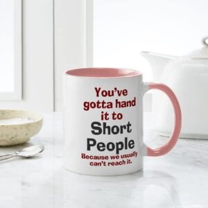 CafePress Hand It To Short People Mug Ceramic Coffee Mug, Tea Cup 11 oz