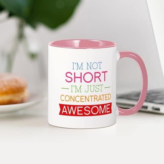 CafePress I'm Not Short I'm Just Concentrated Awesome Mug Ceramic Coffee Mug, Tea Cup 11 oz