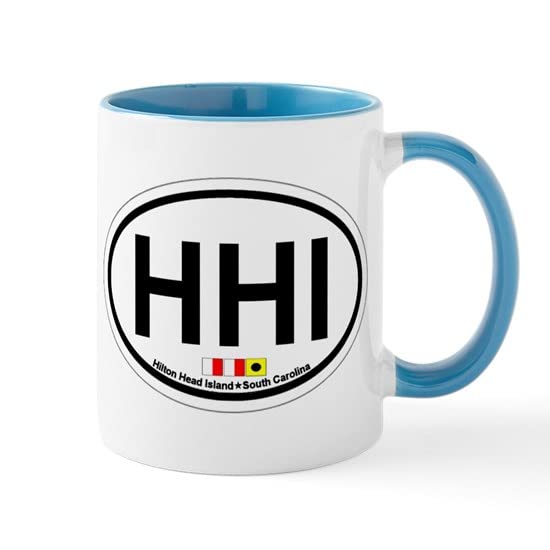 CafePress Hilton Head Island SC Oval Design Mug Ceramic Coffee Mug, Tea Cup 11 oz