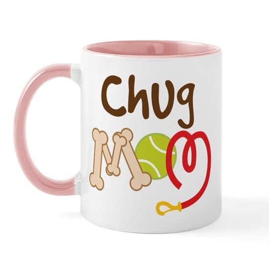 CafePress Chug Dog Mom Mug Ceramic Coffee Mug, Tea Cup 11 oz