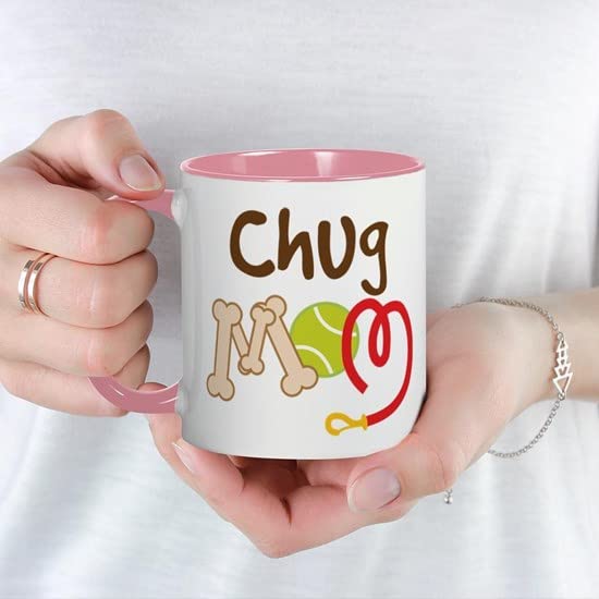 CafePress Chug Dog Mom Mug Ceramic Coffee Mug, Tea Cup 11 oz