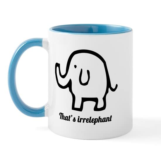 CafePress That's Irrelephant Mug Ceramic Coffee Mug, Tea Cup 11 oz