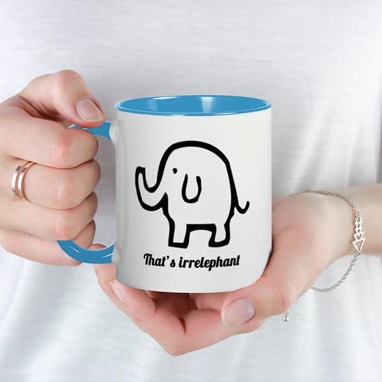 CafePress That's Irrelephant Mug Ceramic Coffee Mug, Tea Cup 11 oz