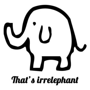 CafePress That's Irrelephant Mug Ceramic Coffee Mug, Tea Cup 11 oz