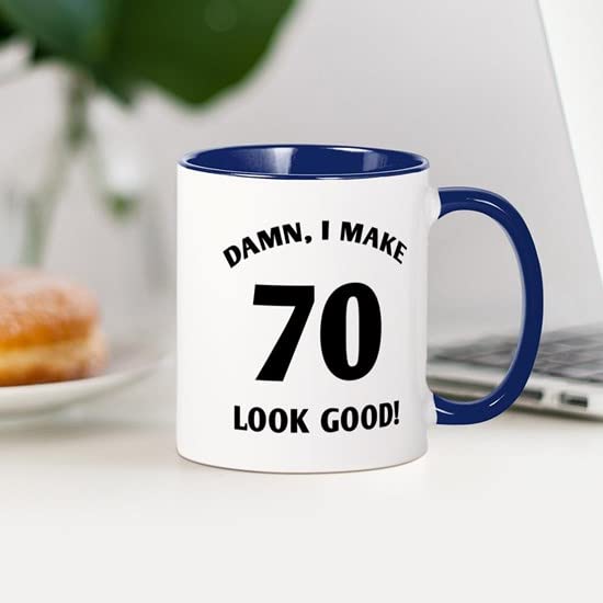 CafePress 70 Yr Old Gag Gift Mug Ceramic Coffee Mug, Tea Cup 11 oz