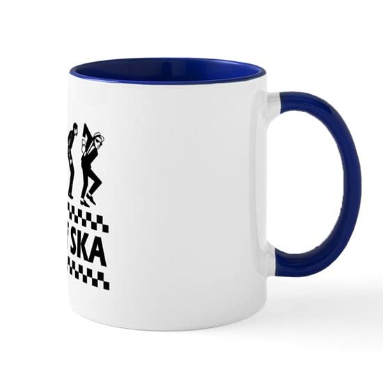 CafePress Evolution Of SKA Mug Ceramic Coffee Mug, Tea Cup 11 oz