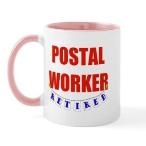 cafepress retired postal worker mug ceramic coffee mug, tea cup 11 oz