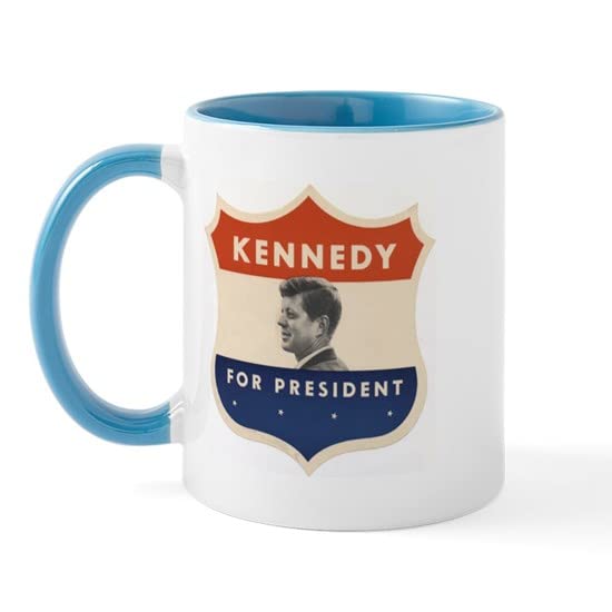 CafePress JFK '60 Shield Mug Ceramic Coffee Mug, Tea Cup 11 oz