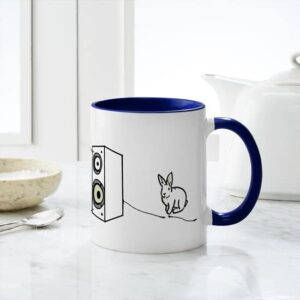 CafePress Speaker Bunny Mug Ceramic Coffee Mug, Tea Cup 11 oz