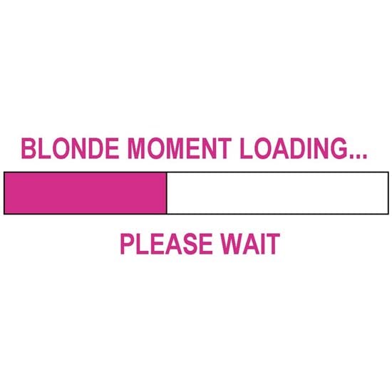 CafePress BLONDE MOMENT LOADING. Mug Ceramic Coffee Mug, Tea Cup 11 oz