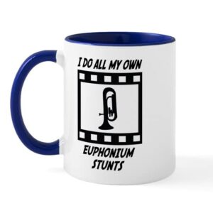 cafepress euphonium stunts mug ceramic coffee mug, tea cup 11 oz